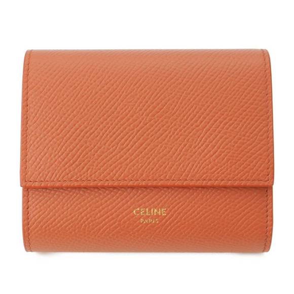 Celine | Bags | Celine Trifold Small Wallet Terracotta | Poshmark